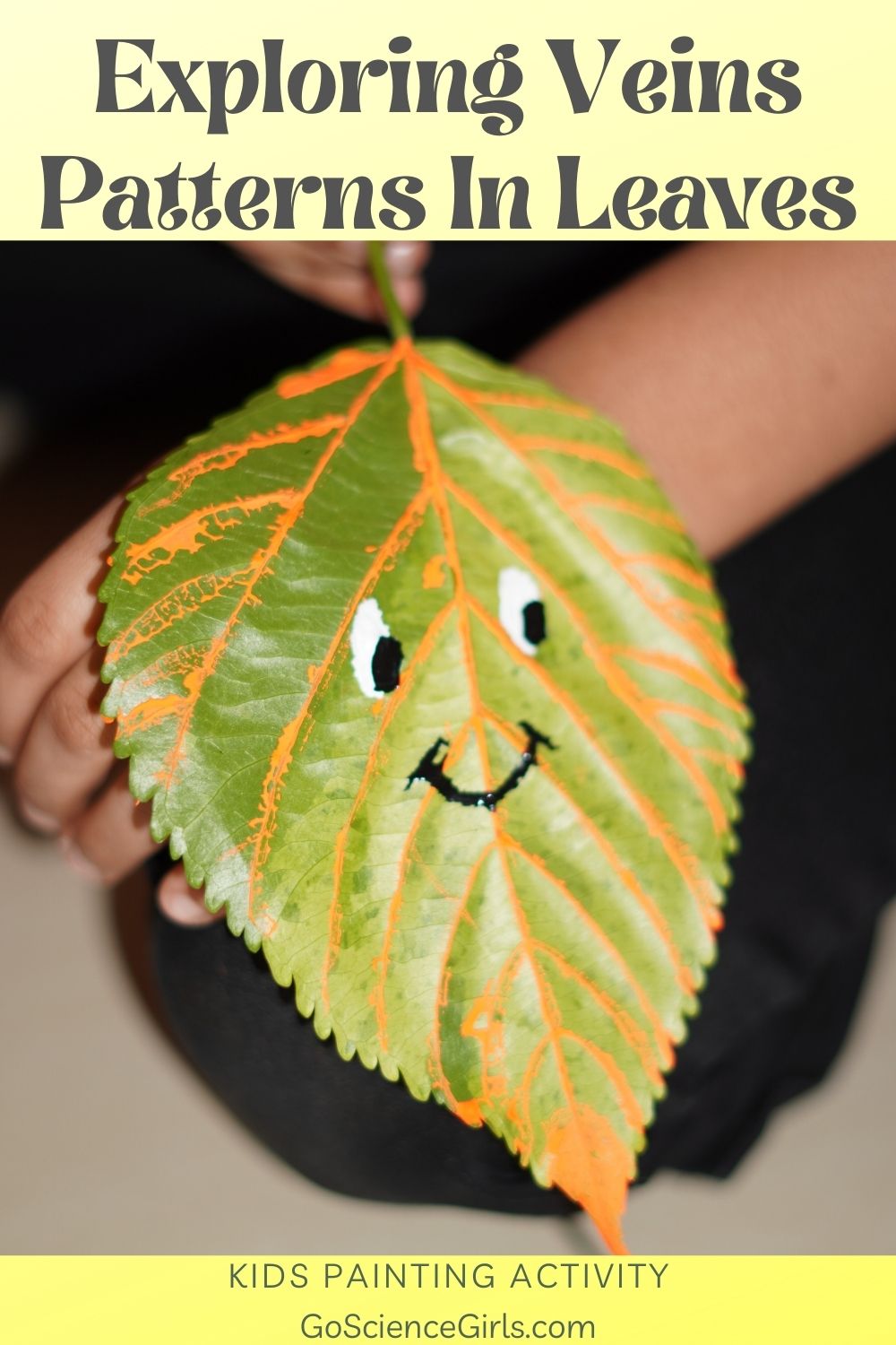 Exploring Veins Patterns in Leaves - Kids Painting Activity